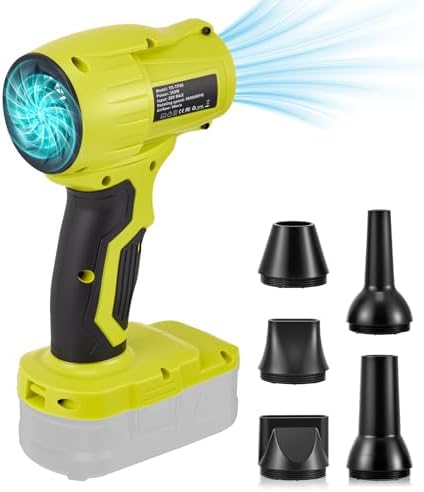 Air Blower Brushless, 96000 RPM High-Power Blower for Ryobi 18V Battery ...