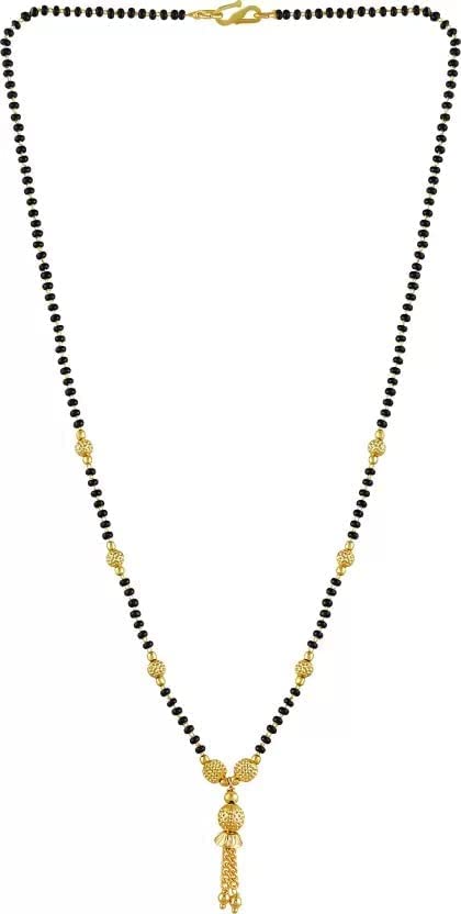 SONI DESIGNS jewellery stylish golden women pride black bead Alloy ...