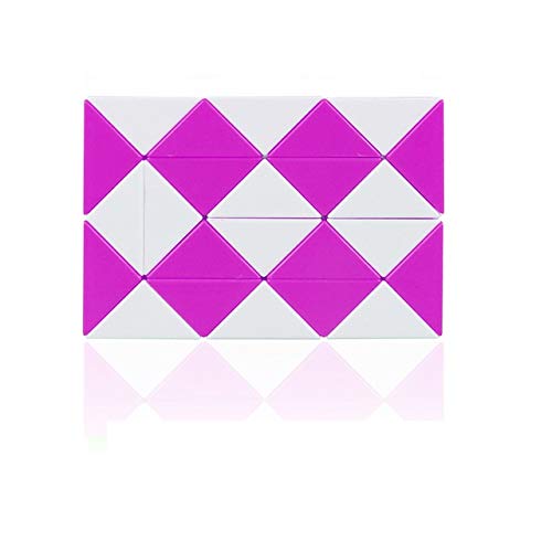 Cubelelo Magic Snake 24 Blocks Geometric Brain Teaser Ruler Cube Wedges ...