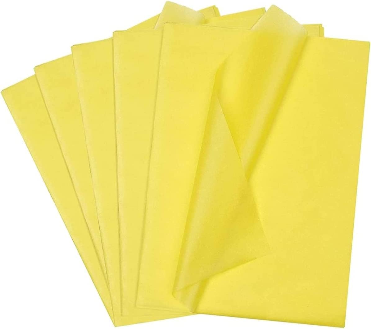 5 Sheets Of Yellow Tissue Paper 20 x30 50cmx75cm Gift Wrapping Paper 5-sheets-of-yellow-tissue-paper-20-x30-50cmx75cm-gift-wrapping-paper
