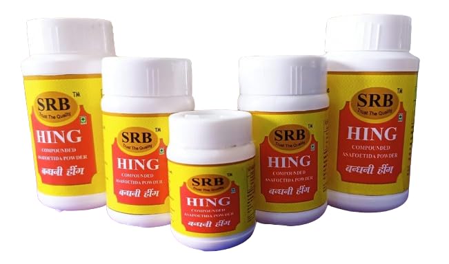 SRB hing powder (Asafoetida-Compounded) (100) : Amazon.in: Grocery ...