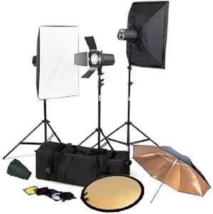 Amazon.com : CowboyStudio Photo Studio 480 Watt Three Monolight Flash ...