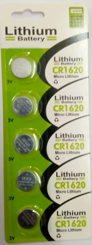 PPI Generic Lithium CR1620 (3v) Pack of 5 Batteries : Amazon.in ...