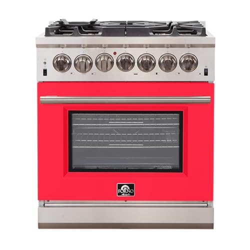 FORNO Capriasca Full Gas 30" Inch. Freestanding Range with 5 Sealed ...