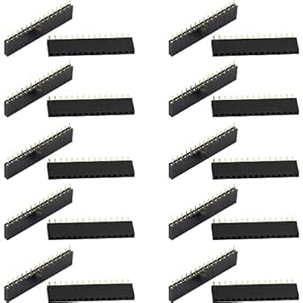 20pcs Female Pin Header 1x15 Pins Single Row 2.54mm 0.1" Pitch for Nano ...