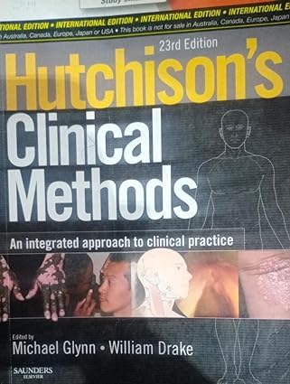 Buy Hutchison's Clinical Methods By Michael Glynn (Second Hand & Used ...