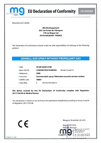 Audinell Ohrenspray 50 ML – Ohrenreiniger für Erwachsene und Kinder ...