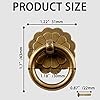 Zorfeter 6Pcs Antique Brass Ring Pulls Vintage Cabinet Small Ring Pulls Knobs Handles for Drawer ...