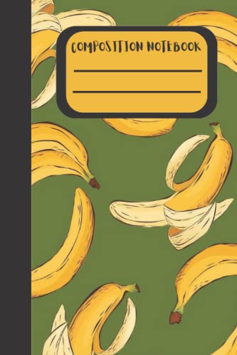 『BANANA COMPOSITION NOTEBOOK: WIDE RULED PAPER NOTEBOOK & JOURNAL WITH ...