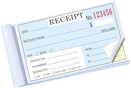 2 Packs Receipt Book with Carbon Copies,Receipt Book for Small Business ...