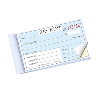 2 Packs Receipt Book with Carbon Copies,Receipt Book for Small Business ...