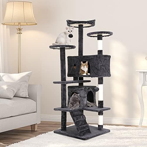 Amazon.com : Nineshi Cat Tree for Indoor Cats, 25 Inch Cat Tree with ...