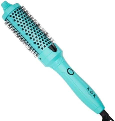 Amazon.com : Ionic Thermal Brush Curling Iron Brush Heat Hair Curling ...