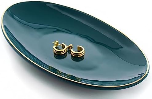 Amazon.com: Ceramic Key Bowl for Entryway Table, 7 x 4" Key Dish Tray ...