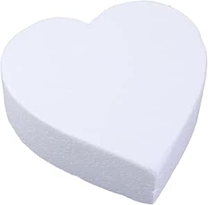 Amazon.com: Foam Cake Dummy Heart Shaped Cake Decorating Mold for Fake ...