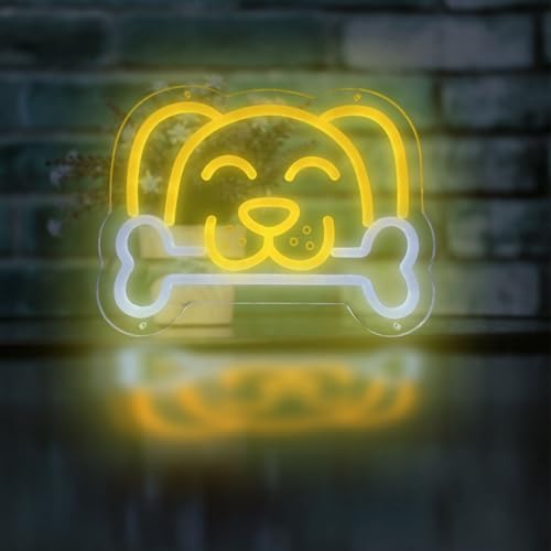 Amazon.com : Stoerneon Led Neon Open Sign For Business, Dog Bone Neon ...