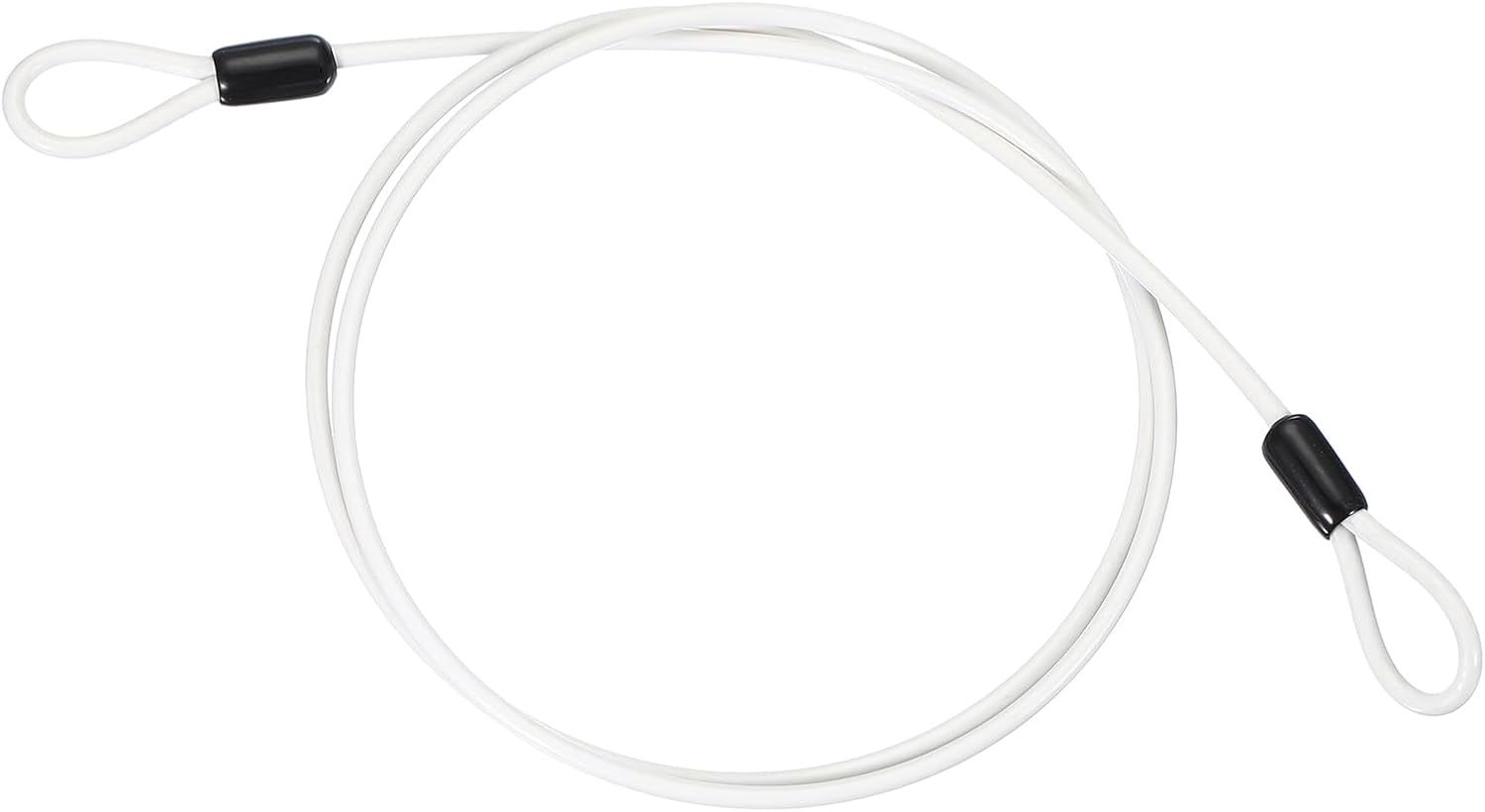 PATIKIL 3/16" Dia Vinyl Coated Stainless Steel Cable with Loops, 4ft ...