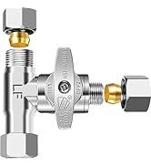 Amazon.com: Tee Stop Valve - Lead-Free Add-A-Tee Valve 3/8"x3/8"x3/8 ...