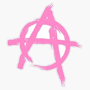 Amazon.com - Pink Anarchy Bumper Sticker Vinyl Decal 5"