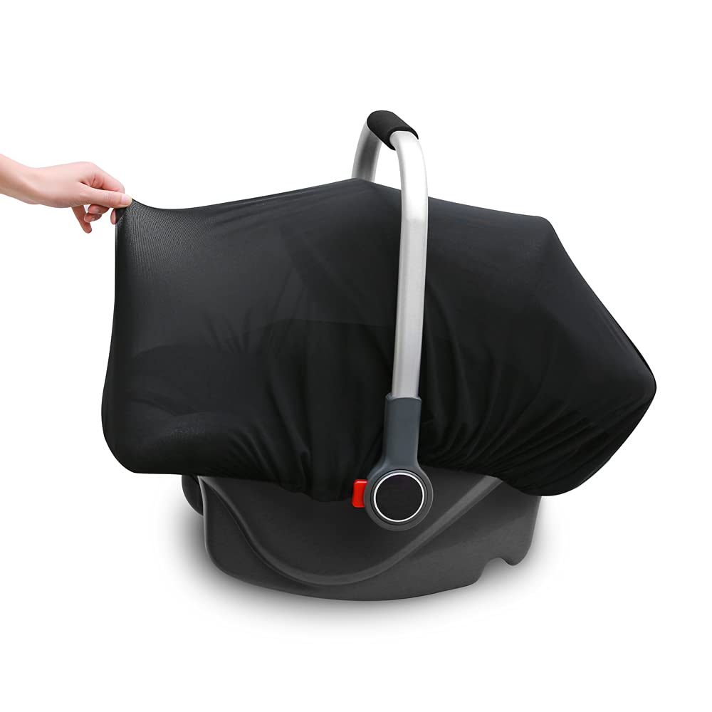 Amazon.com: Mesh Infant Car Seat Cover Car Seat Carrier Sun Shade ...