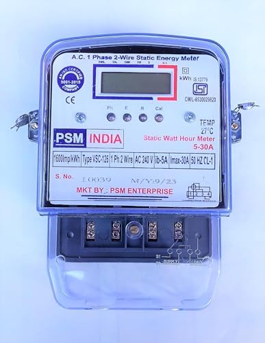 Power India Meters Tf-Ec5 Three Phase Corded Electric Meter, Multicolor ...