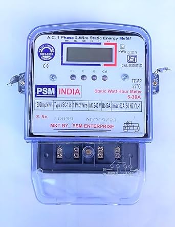 PSM INDIA Psm AC Single Phase Electronic Meter With LCD Display,5-30Amp ...