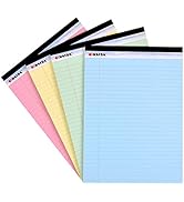 Amazon.com : KAISA Colored Legal Pads - 5"x8" Narrow Ruled, 50 Sheets ...