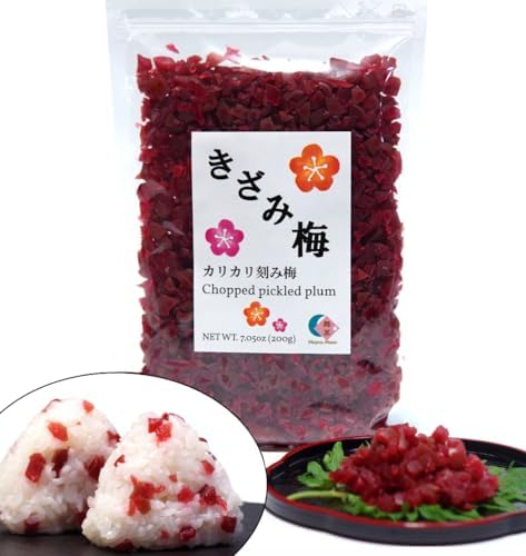 Amazon.com : Mayca Moon Chopped Pickled Plums Umeboshi Red Kizami Ume 7 ...