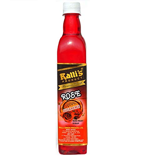 Ralli's Rose Syrup Sugar-Free 500ml - Pure Floral Elegance, Healthy ...