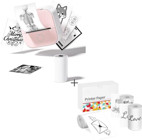 Amazon.com : PokeLabel T02 Mini Printer Print Pod Sticker Printer with ...