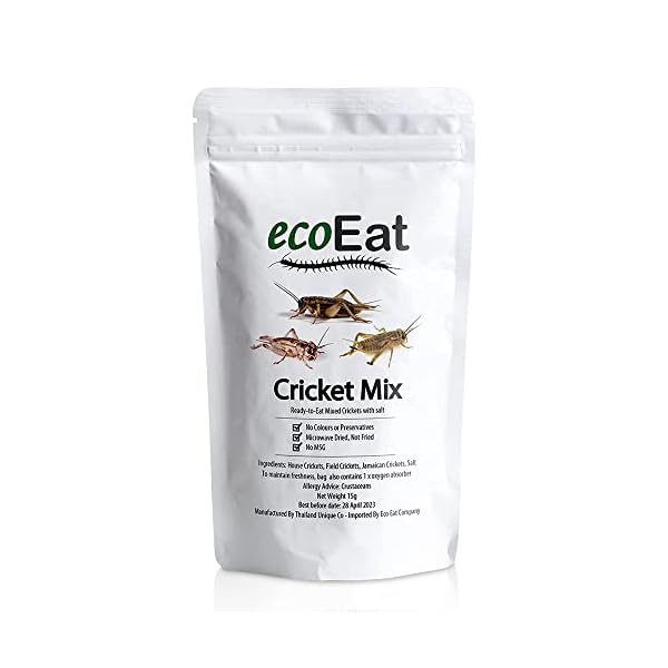 ecoEat Edible Insects Mixed Crickets 15g Bag - Edible Snack Gift ...