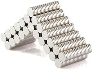 Amazon.com: Wotoy 120 Pieces 8x1mm Strong Mini Small Fridge Magnets ...