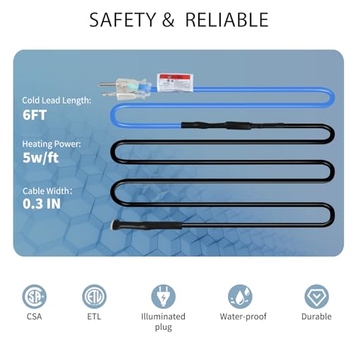 Snapklik.com : TDRD Heat Tape For Roof And Gutters Protection De-Icing ...