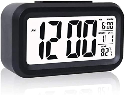 Kadio Digital Alarm Clock,Battery Operated Small Desk Clocks,with Date ...