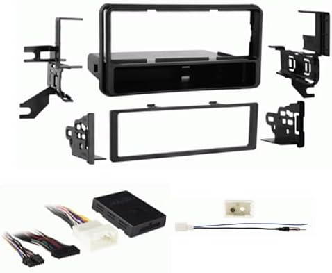 Amazon.com: Single DIN Car Stereo Radio Install Kit Package Compatible ...