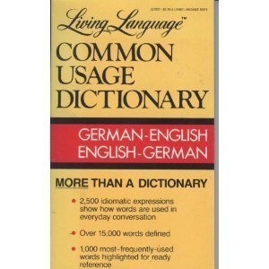 Amazon.com: Living Language German-English Dictionary: Living Language ...