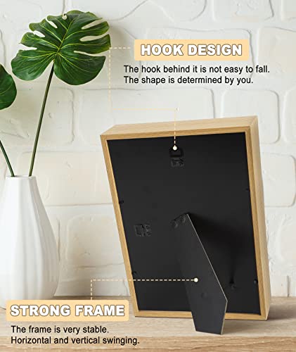 3D Shadow Box 8.8×12.4 Picture Frame Wooden Deep Box Square Photo ...