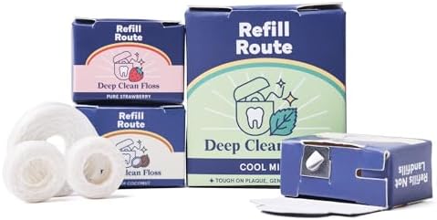 Amazon.com : Organic Woven Dental Floss Waxed, Natural Bamboo Floss ...