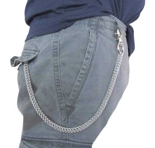 Amazon.com: Stainless Steel Chainmail Wallet Chain, Handmade Wallet ...