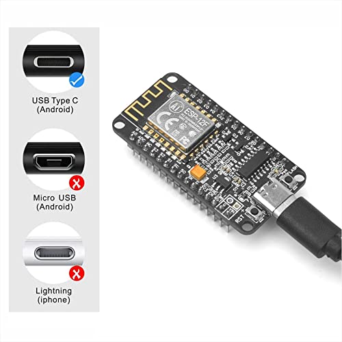 Osoyoo Nodemcu Module Usb C Esp8266 Esp 12f Wifi Development Board With Ch340 For Arduino Ide