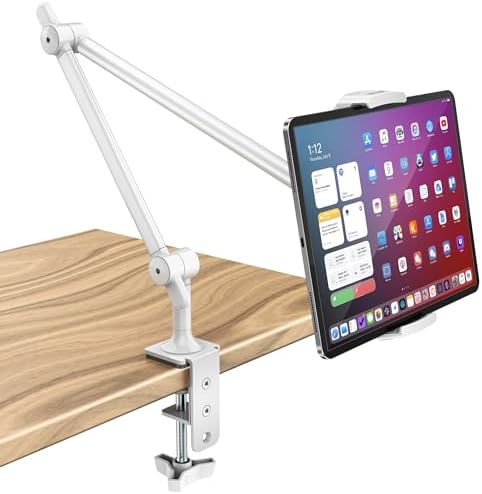 Amazon.com: AboveTEK iPad Desk Mount, Multi-Angle Adjustable Tablet ...