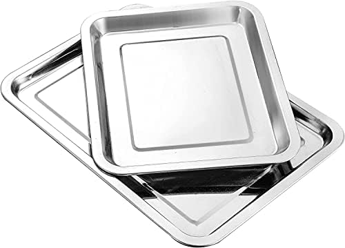 Herogo Baking Tray Set of 2, Stainless Steel Oven Tray for Baking ...