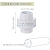 Amazon.com: 1" PVC Union Pipe Fitting, 1" PVC Slip Union Coupling ...