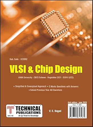 VLSI and Chip Design for BE Anna University R21CBCS (V - ECE - EC3552 ...