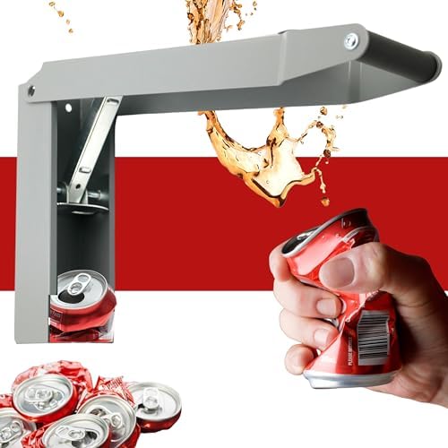 Amazon.com: Heavy Duty Wall Mounted Can Crusher – Grey Can Crushers for ...