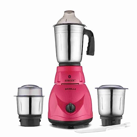 Buy Singer Mixer Grinder-Gazelle 800 Mixer Grinder (3 Jars, Red) Online ...