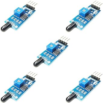 DIYables Infrared Fire Sensor for Arduino, ESP32, ESP8266, Raspberry Pi, 5 Pieces : Amazon.in ...