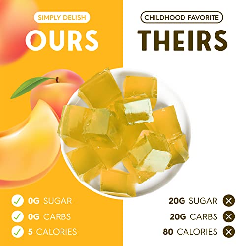 Snapklik.com : Simply Delish Plant Based Natural Peach Jel Dessert 6 ...