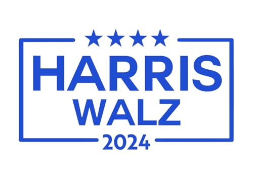 Amazon.com: Harris Walz 2024 Vinyl Window Decal/Sticker/Label - Kamala ...