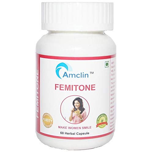Buy AMCLIN FEMITONE - 800mg - 60 capsule, Organic, Femitone, menstrual ...